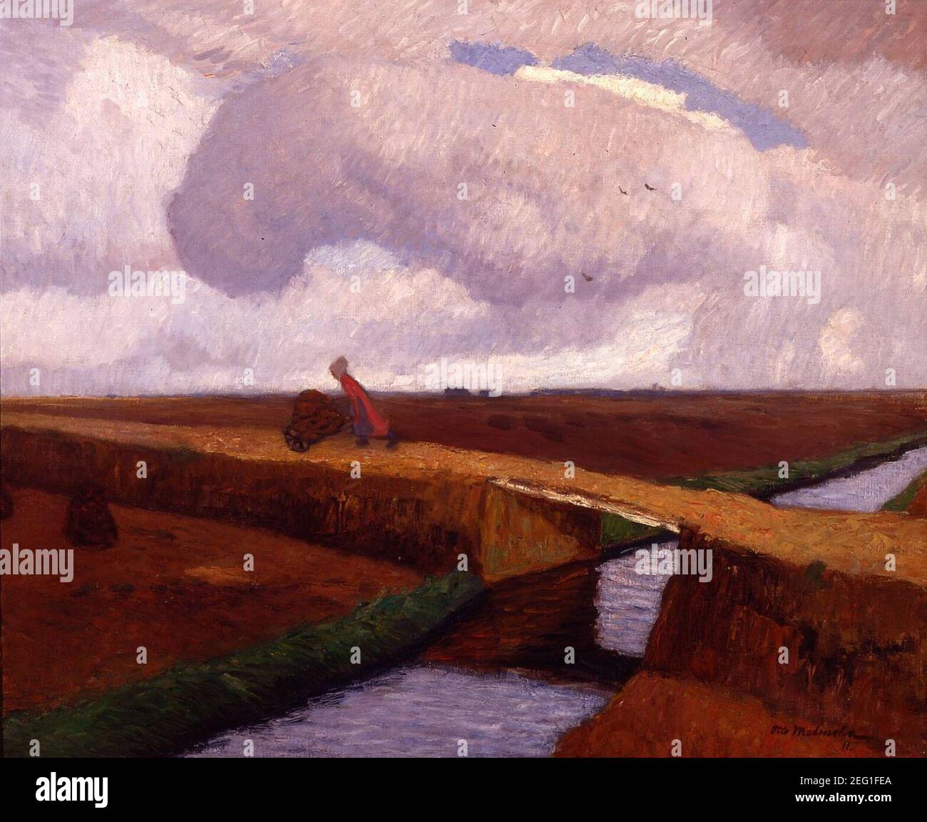 Otto Modersohn Moorlandschaft 1911 Stock Photo - Alamy
