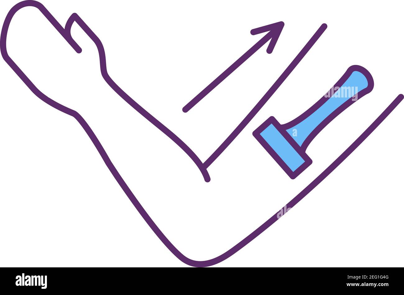 Shaving razor flat color Stock Vector Images - Alamy