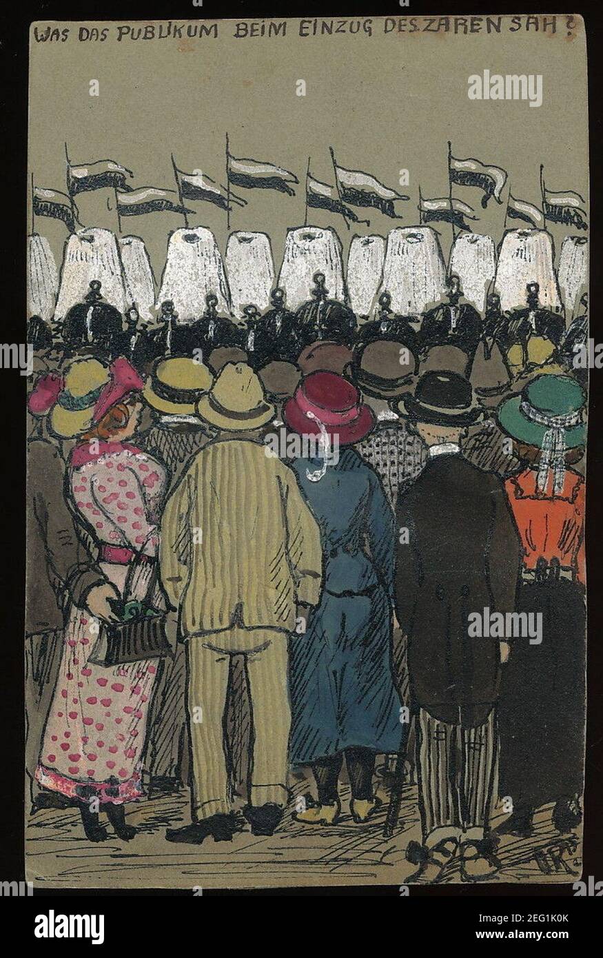 Otto Rasch Was das Publikum beim Einzug des Zaren sah Stock Photo - Alamy
