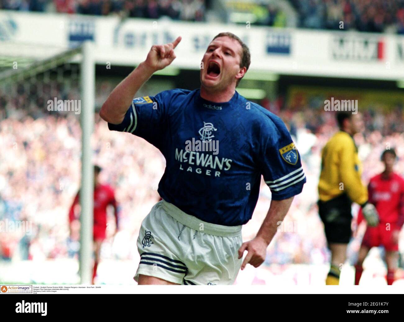 Rangers paul gascoigne celebrates High Resolution Stock Photography and ...