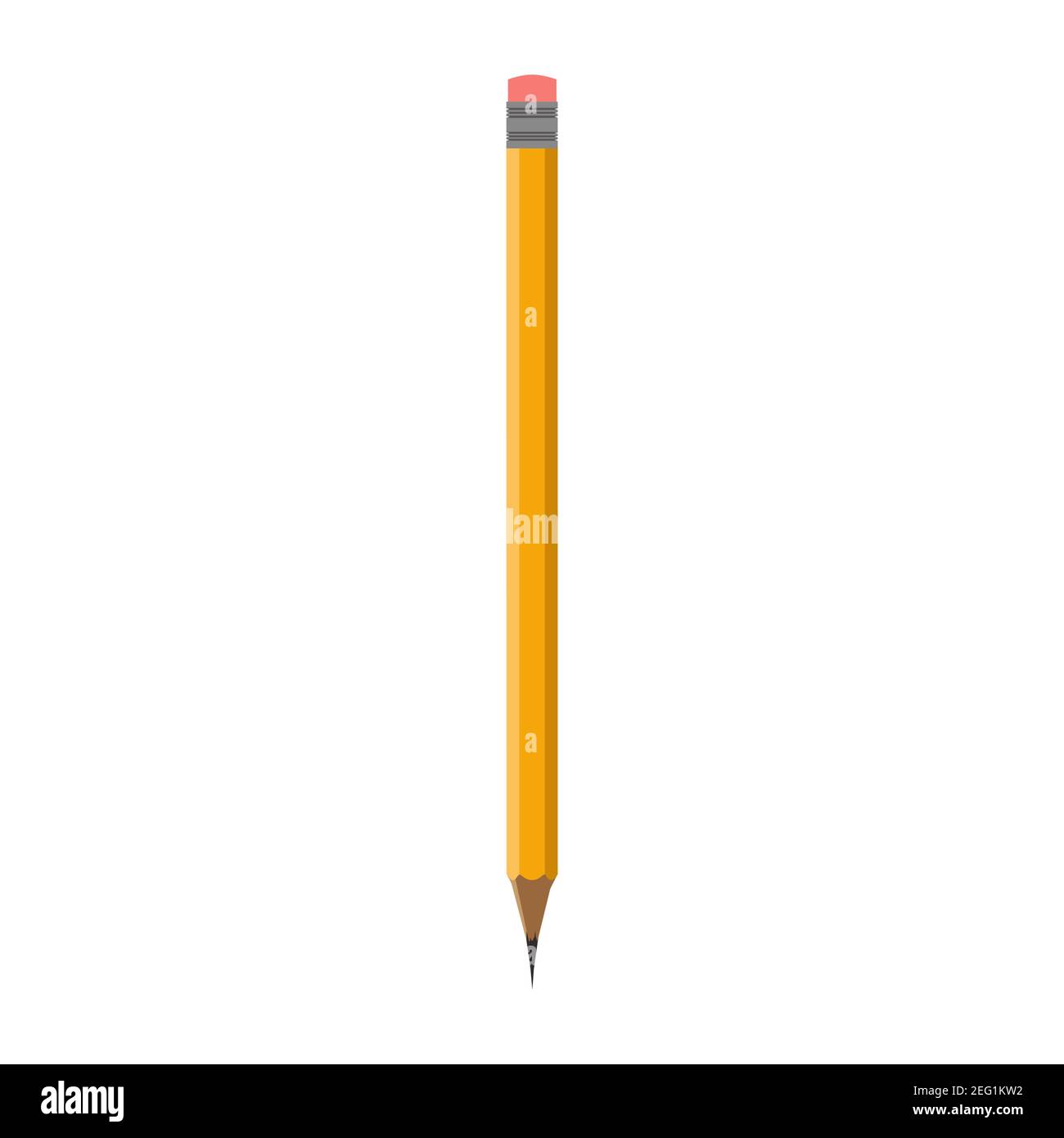 School pencil design vector illustration write tool art isolated white ...
