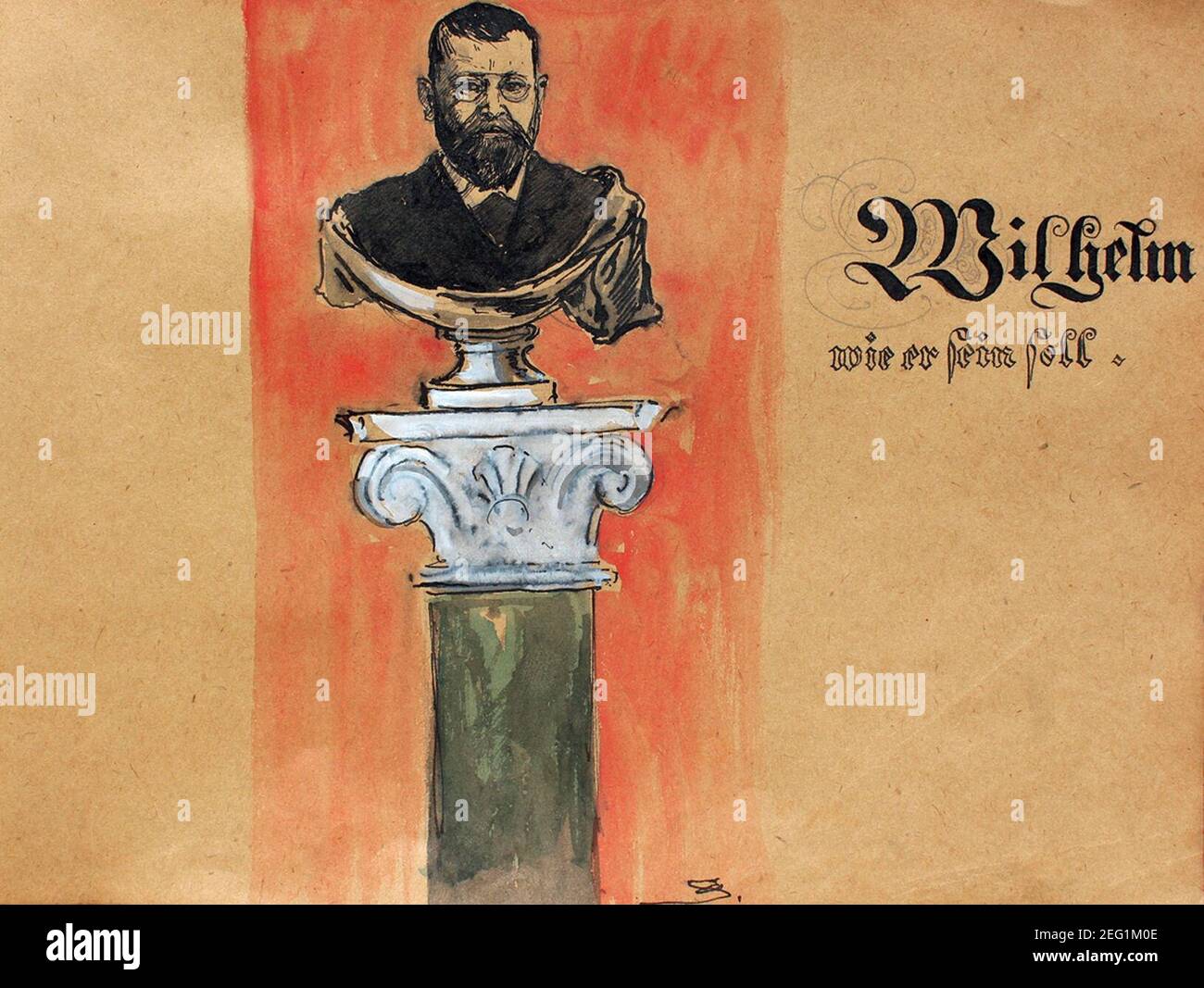 Otto Seitz - Wilhelm (von Miller) wie er sein soll, 1896 Stock Photo ...