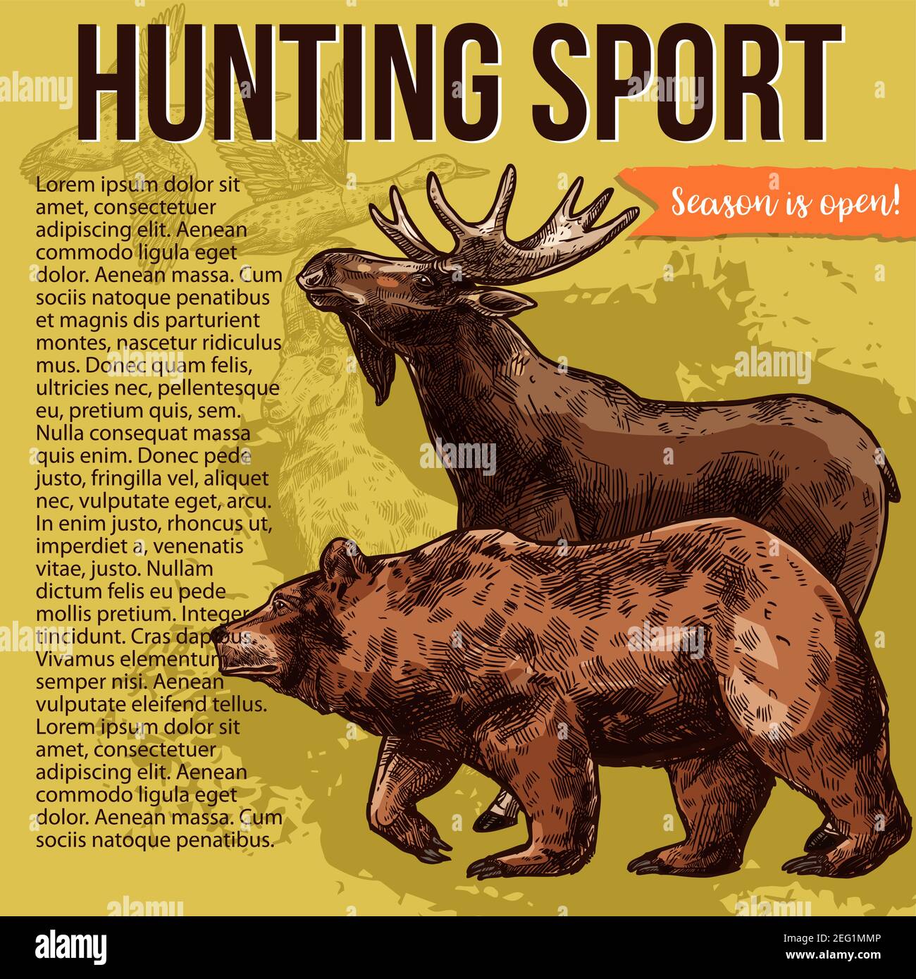 Doe flyer Stock Vector Images - Alamy