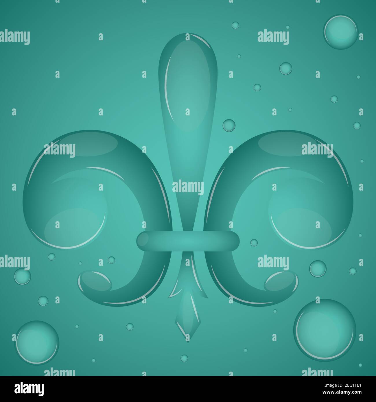 Fleur de lis. Medieval heraldry decoration - Vector Stock Vector Image ...