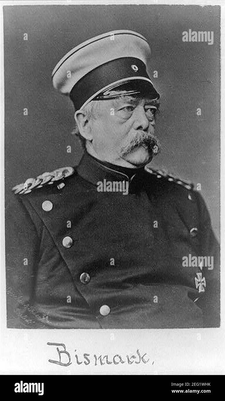 Otto von Bismarck, half length portrait, old age Stock Photo - Alamy