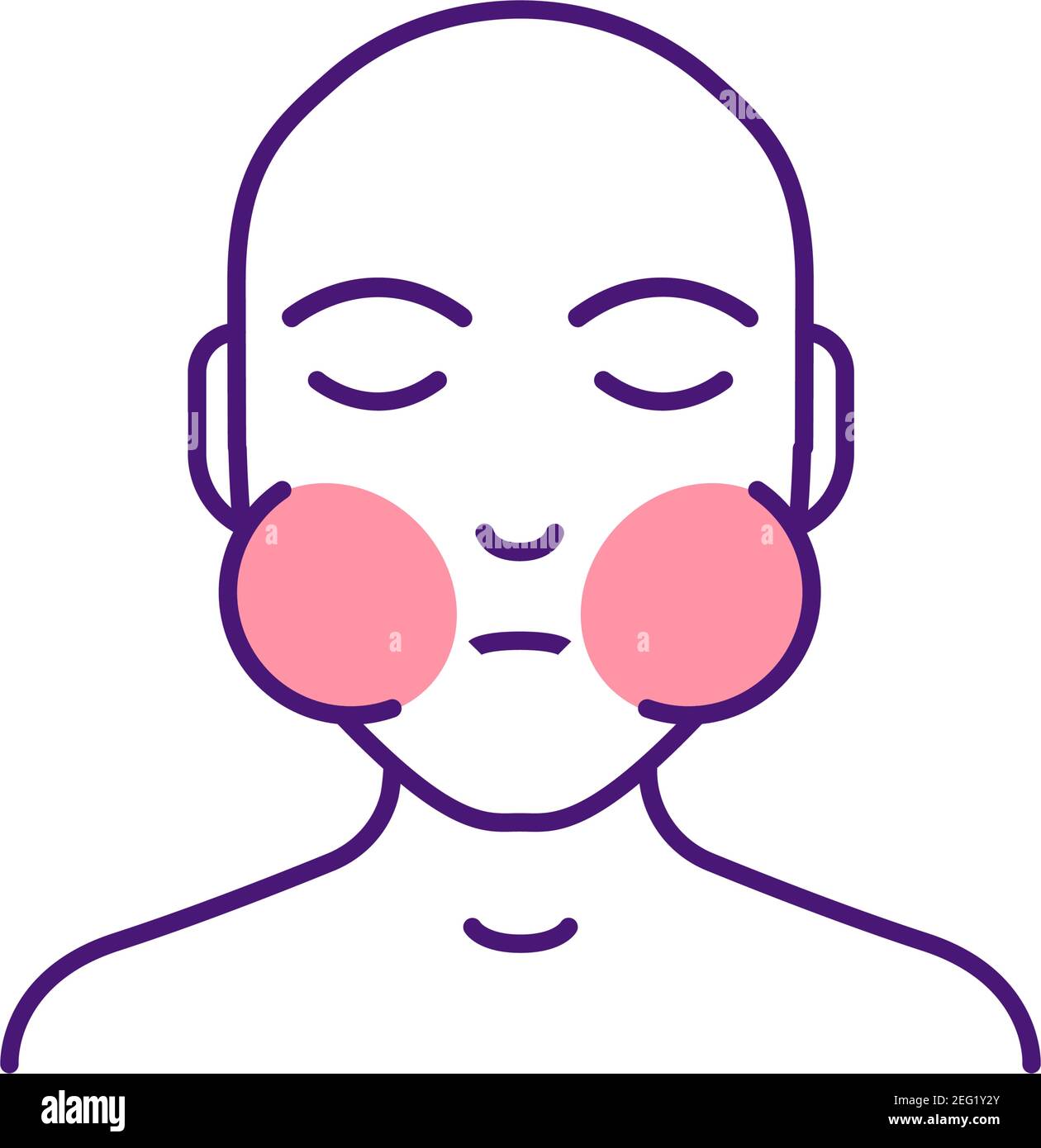 Cheek swelling RGB color icon Stock Vector Image & Art - Alamy