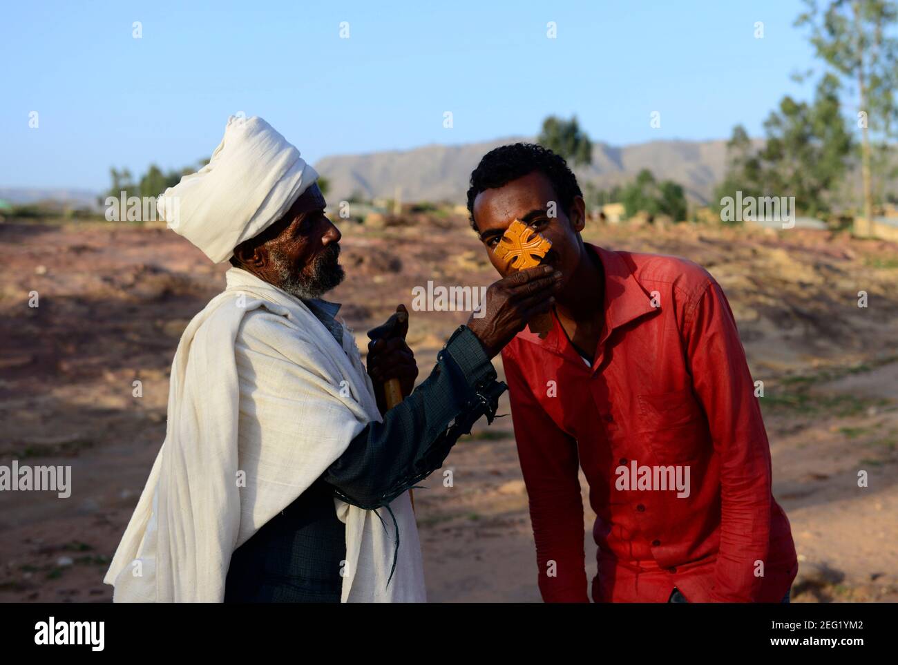 An Ethiopian Orthodox priest in the Tigray region of Ethiopia Stock ...