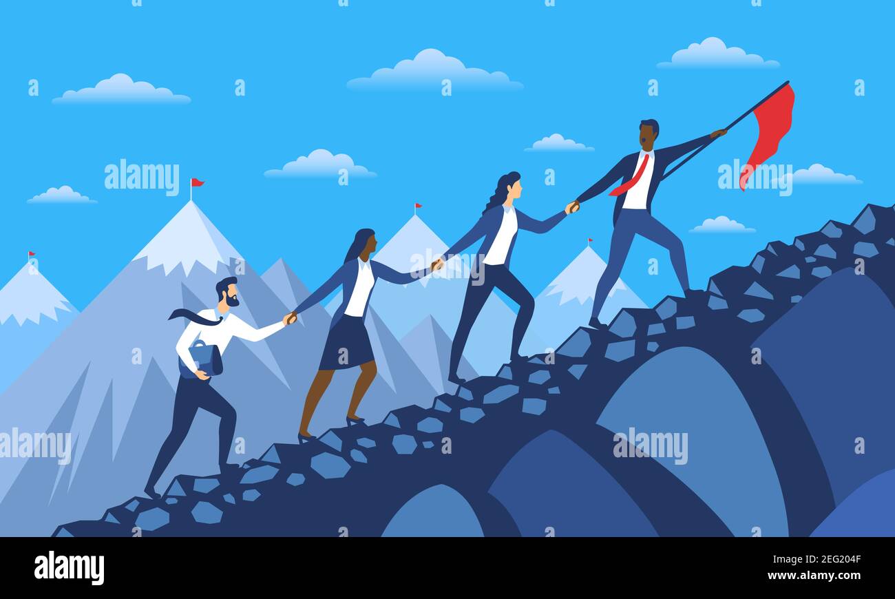 Abstract concept way to achieve business success Stock Vector Image ...