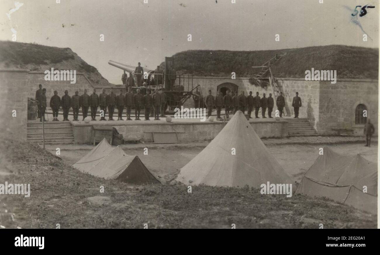 Ottoman fortification and redoubt of the Dardanelles Fortified Area ...