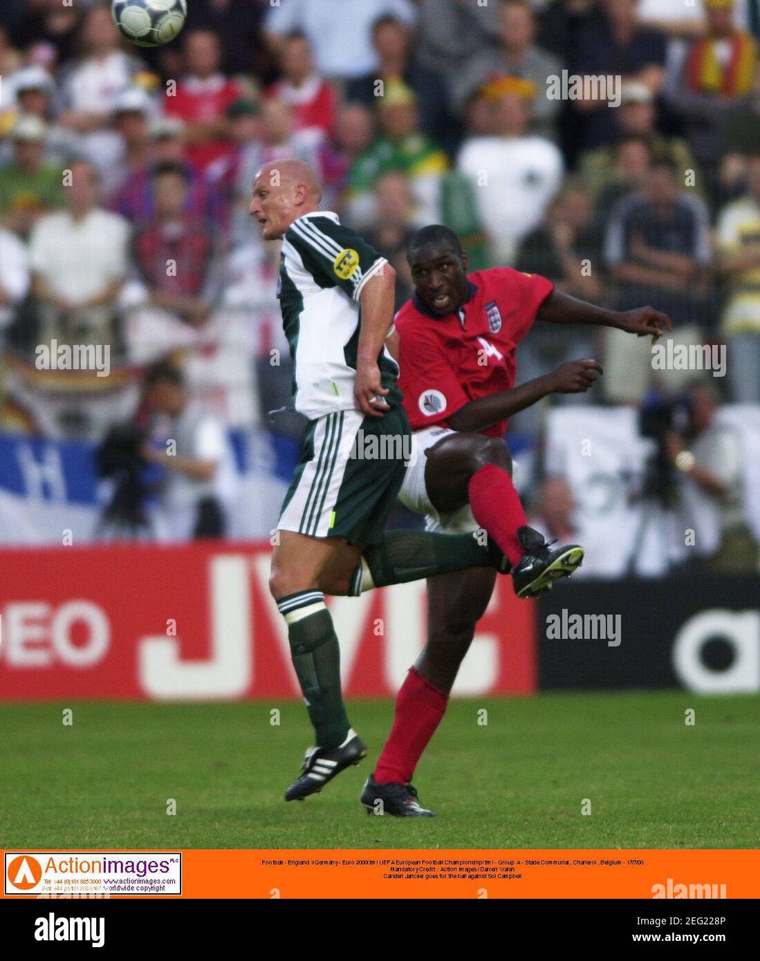 Sol campbell carsten jancker england hi-res stock photography and ...