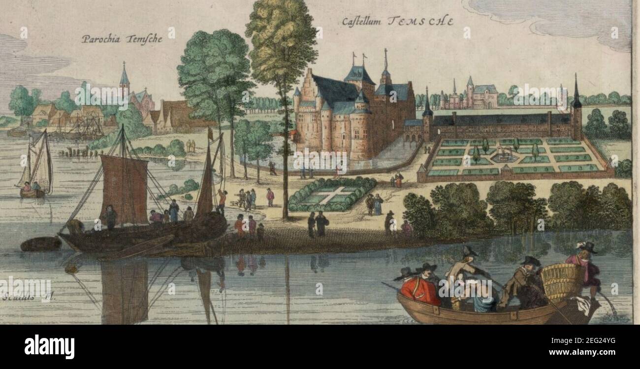 Oud kasteel van Temse - 1641 Stock Photo - Alamy