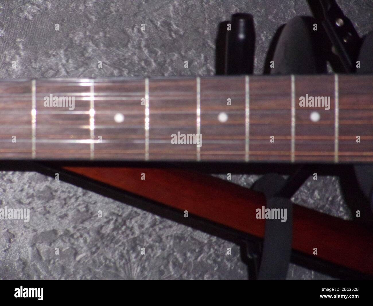 Photograph of a 12 string Ovation style guitar Stock Photo - Alamy