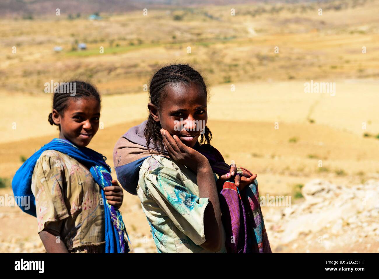 Ethiopian girls smile camera hi-res stock photography and images - Alamy