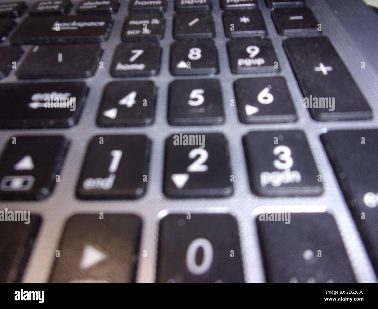 Laptop keys and keyboard close up Stock Photo - Alamy