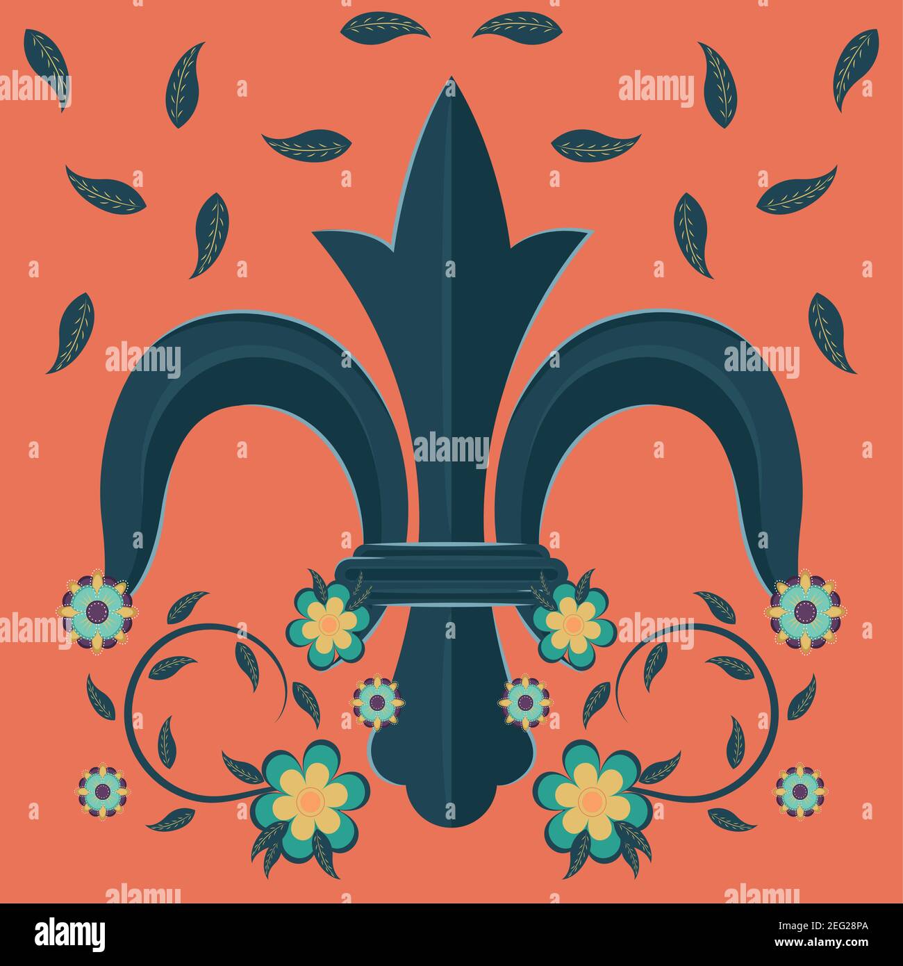 Fleur de lis. Medieval heraldry decoration - Vector Stock Vector Image ...
