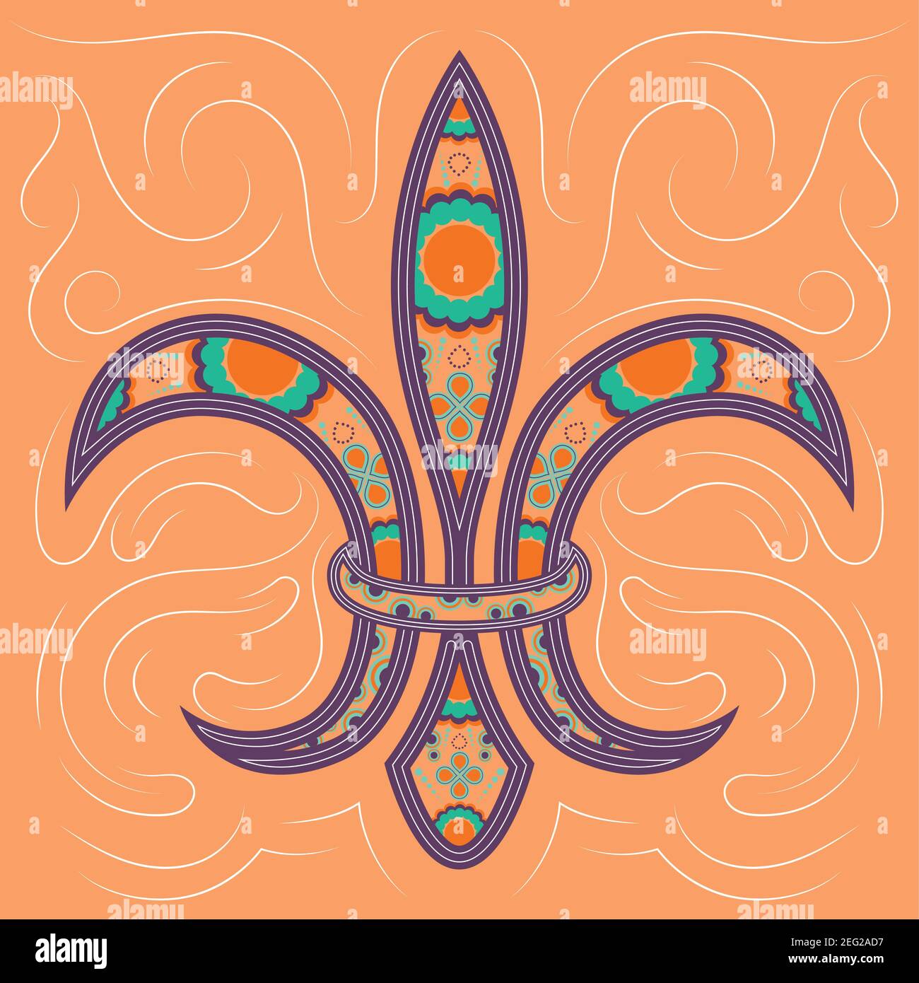 Fleur de lis. Medieval heraldry decoration - Vector Stock Vector Image ...