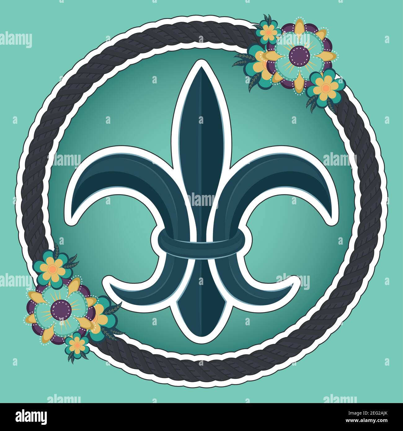 Fleur de lis. Medieval heraldry decoration - Vector Stock Vector Image ...