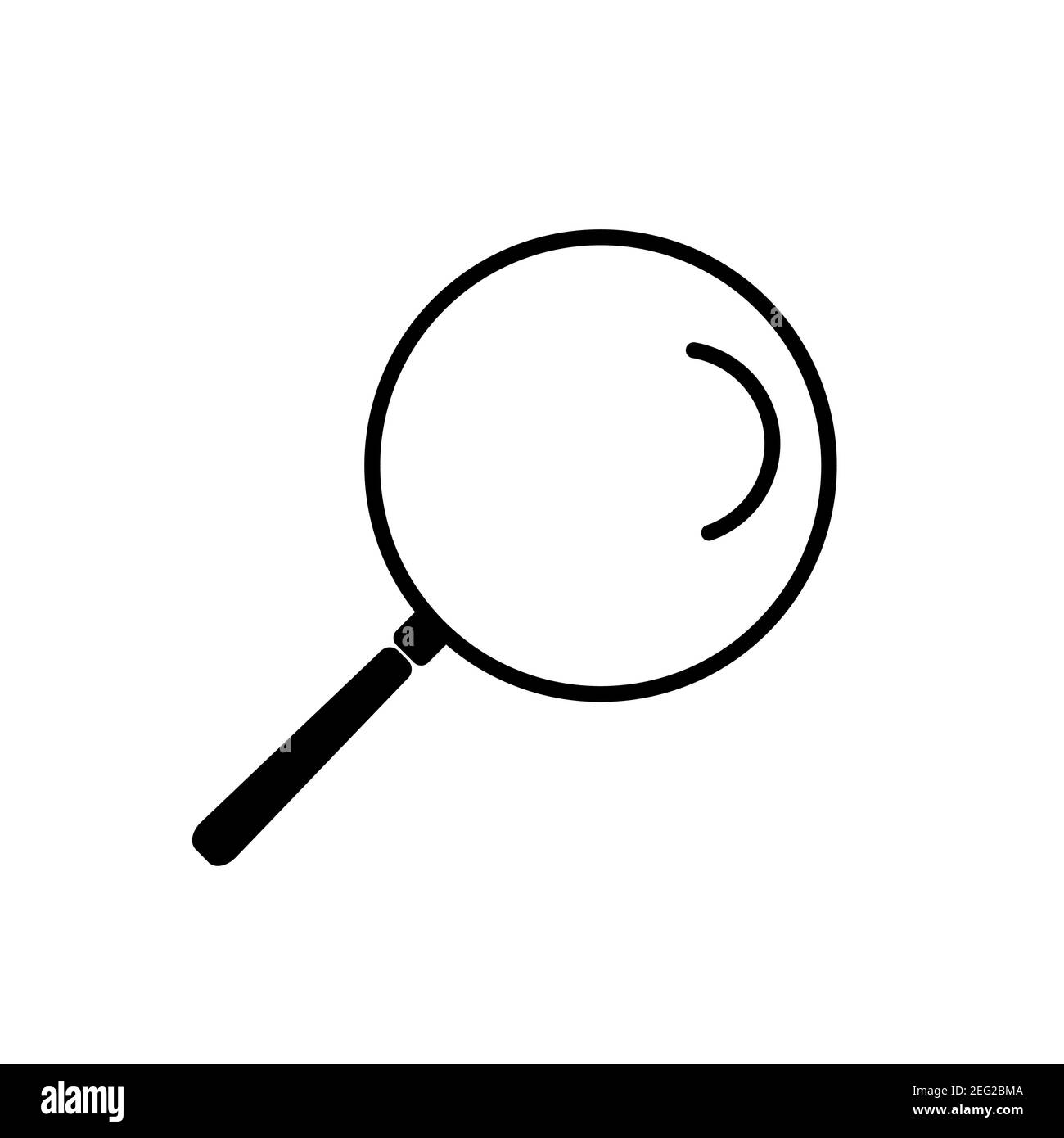 Simple Line Icon search sign. Vector Illustration Stock Vector Image ...