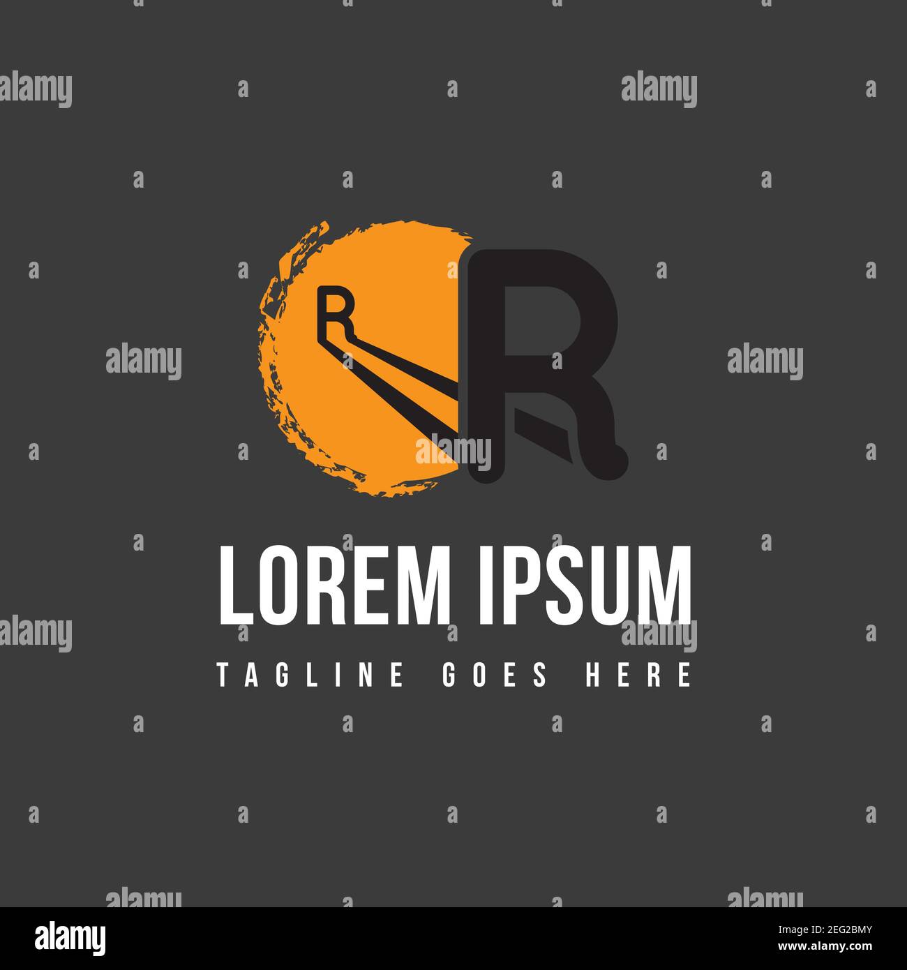 Unique R letter symbol for your best business. Vector illustration EPS ...