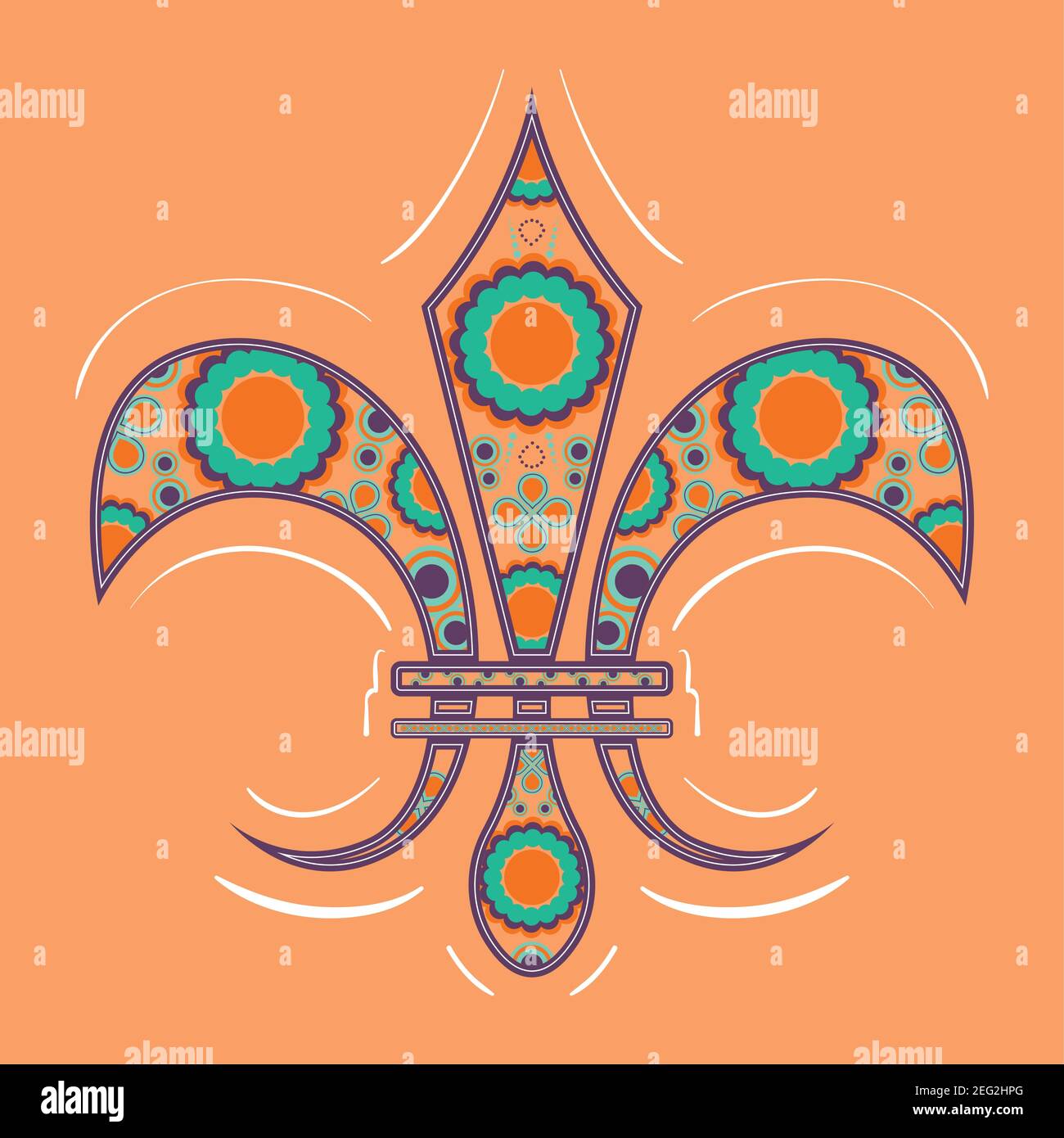 Fleur de lis. Medieval heraldry decoration - Vector Stock Vector Image ...