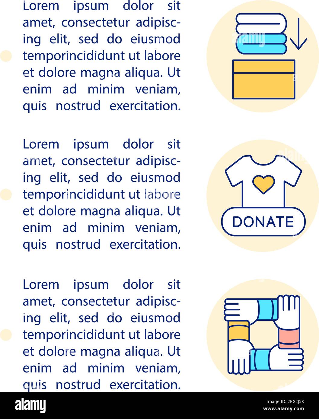 Using donation box concept icon with text Stock Vector Image & Art - Alamy
