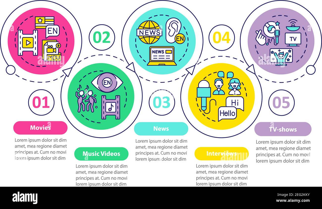Video learning vector infographic template Stock Vector Image & Art - Alamy