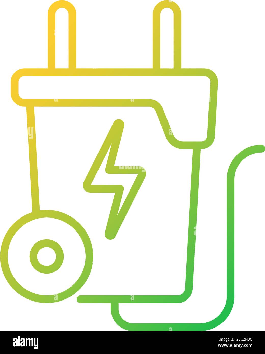 Waste-to-energy gradient linear vector icon Stock Vector Image & Art ...