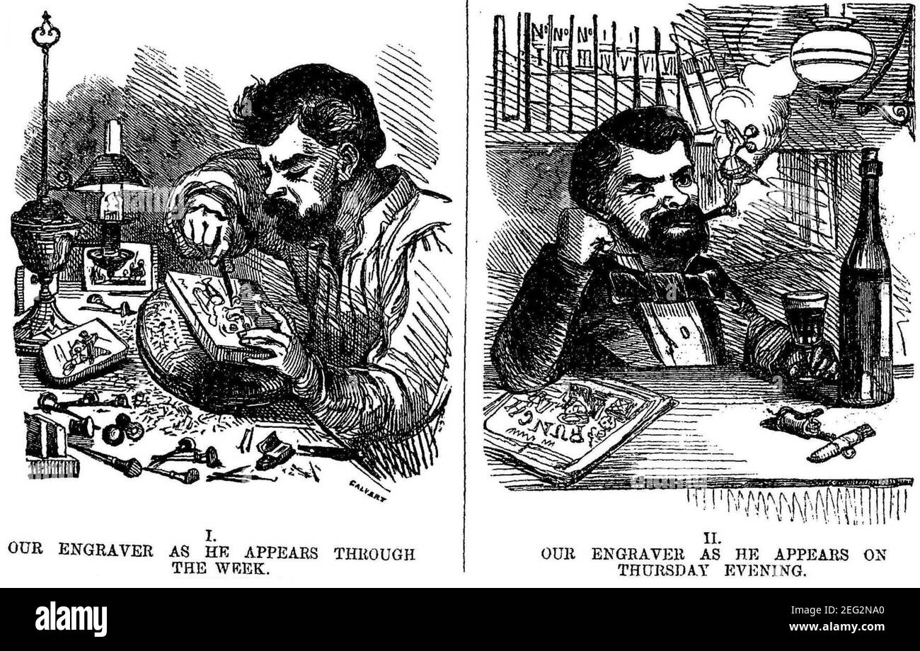Our engraver as he appears through the week and on Thursday evening by ...