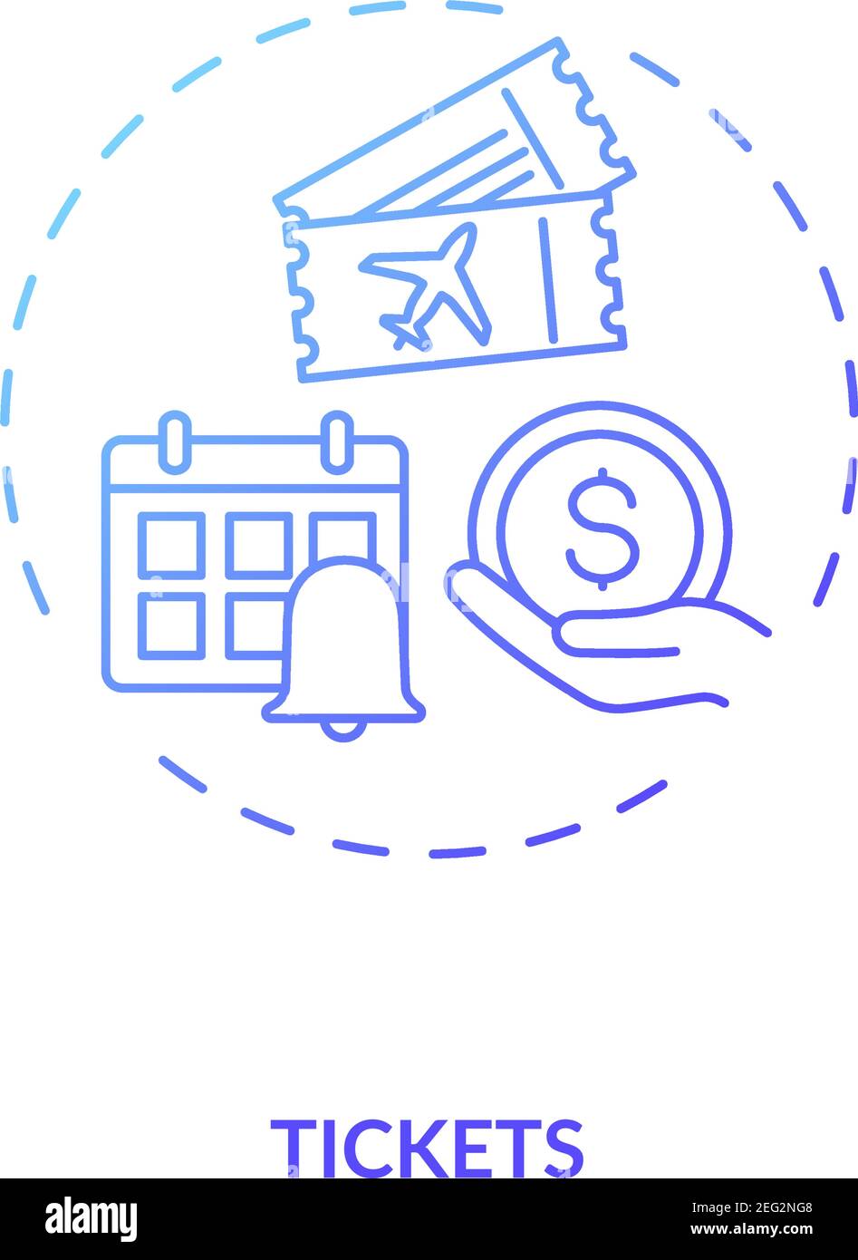 Tickets concept icon Stock Vector Image & Art - Alamy