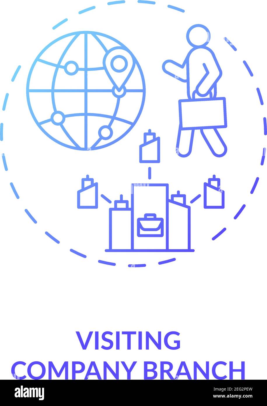 Visiting company branch concept icon Stock Vector Image & Art - Alamy
