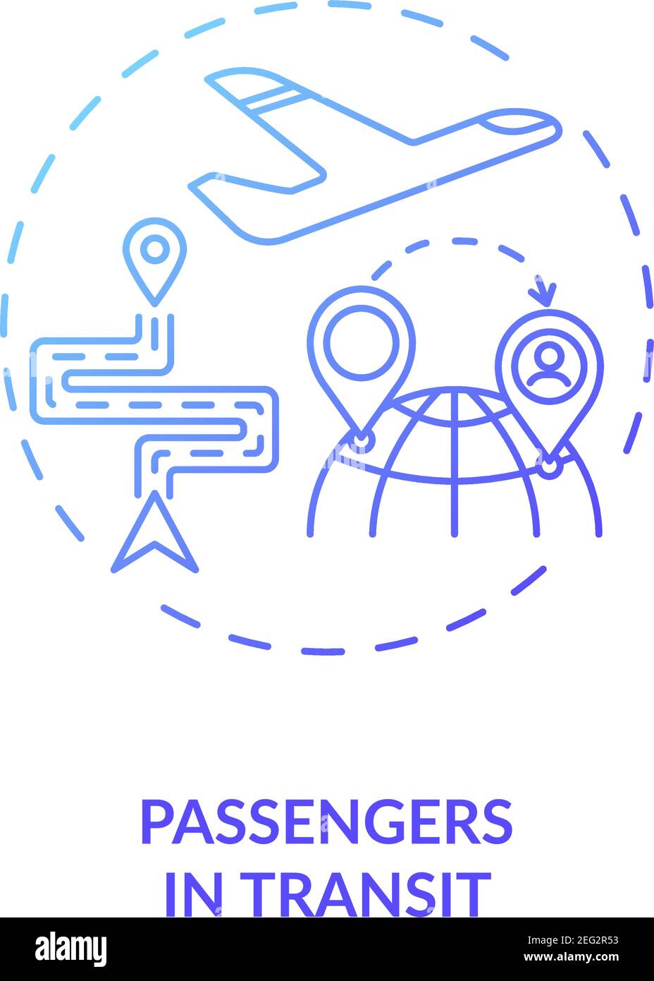 Passenger in transit concept icon Stock Vector Image & Art - Alamy
