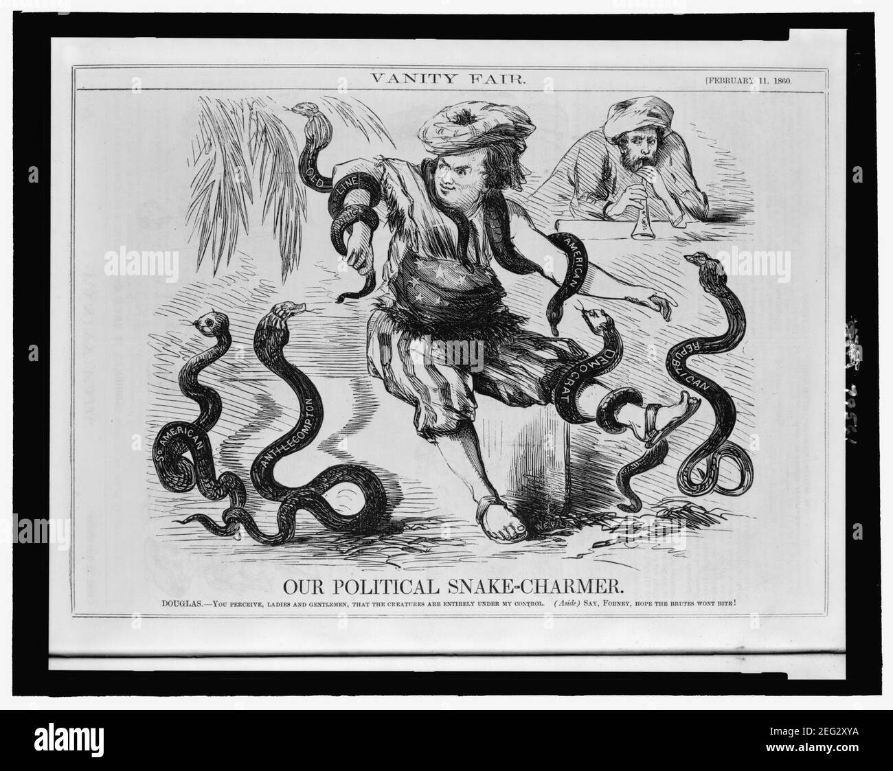 Our political snake-charmer Stock Photo - Alamy