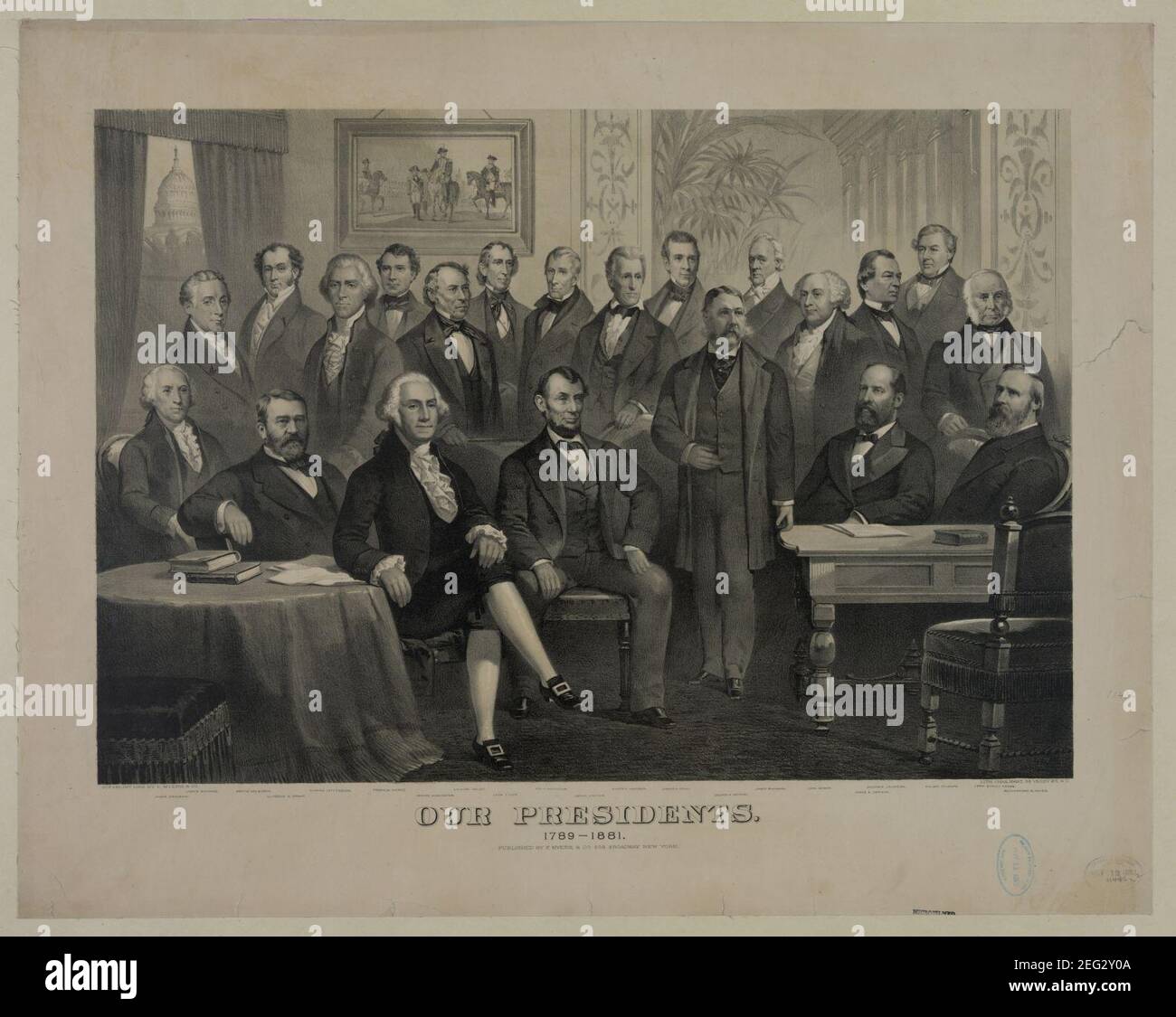 Our presidents. 1789-1881 Stock Photo - Alamy