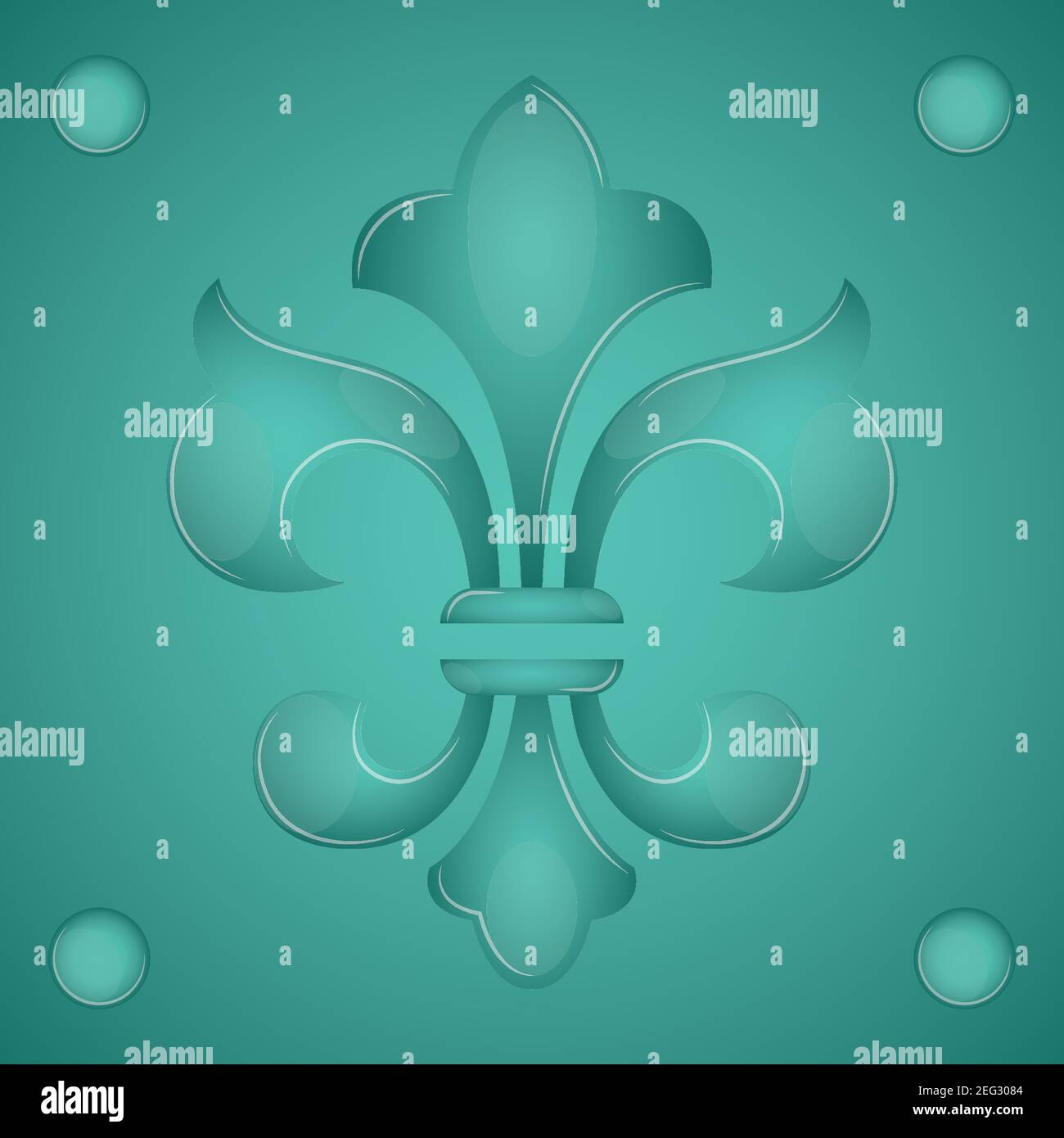Fleur de lis. Medieval heraldry decoration - Vector Stock Vector Image ...