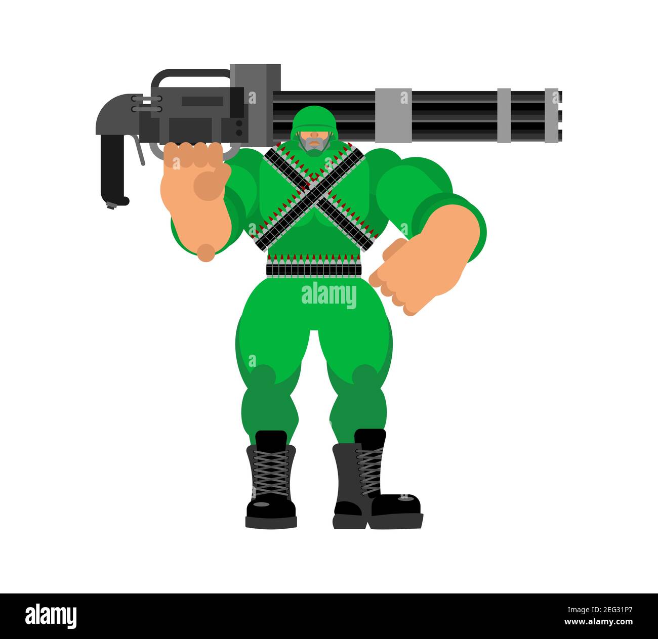 American special forces soldier gun Stock Vector Images - Alamy