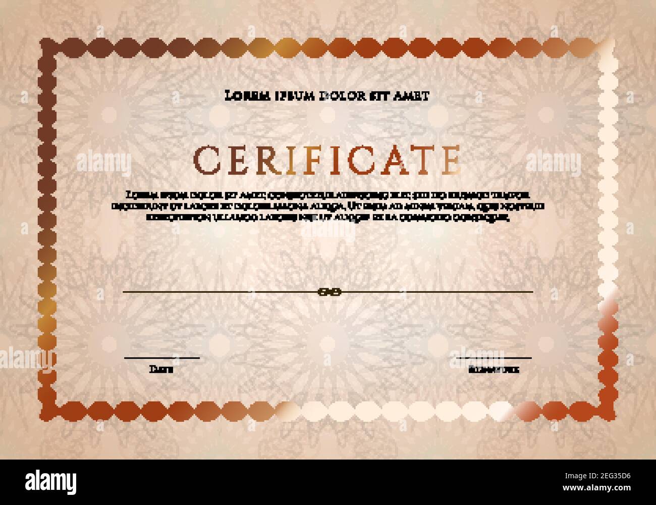 Winner luxury certificate template design, blank diploma in old vintage ...