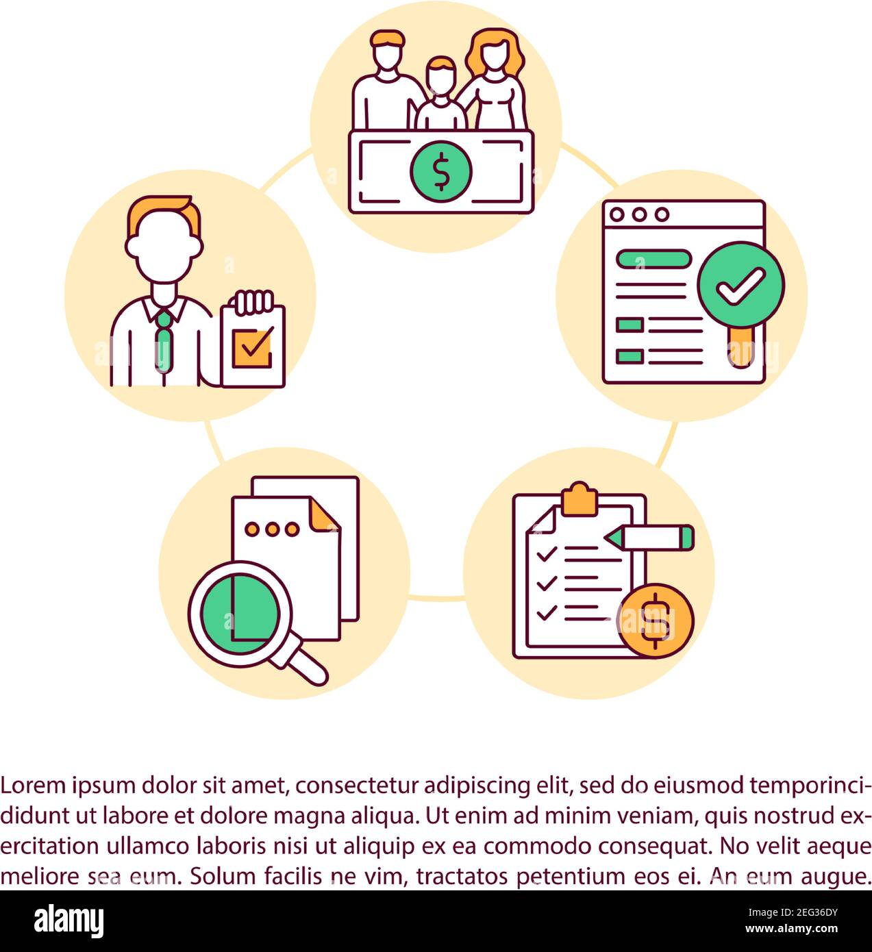 Clean energy production permit concept icon with text Stock Vector ...