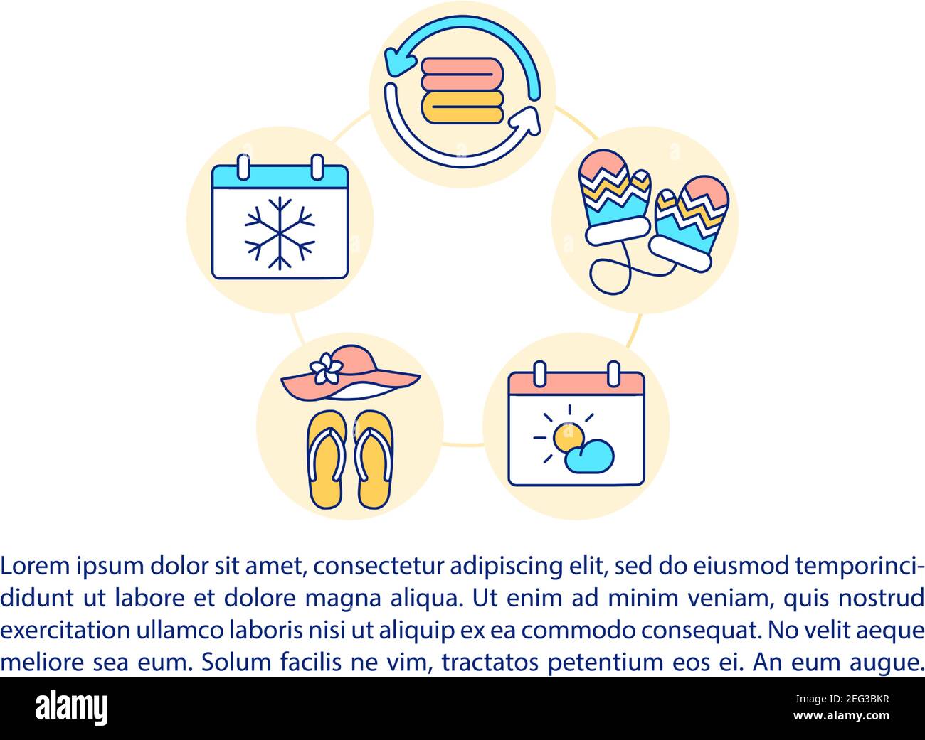 Review clothes seasonally concept icon with text Stock Vector Image ...