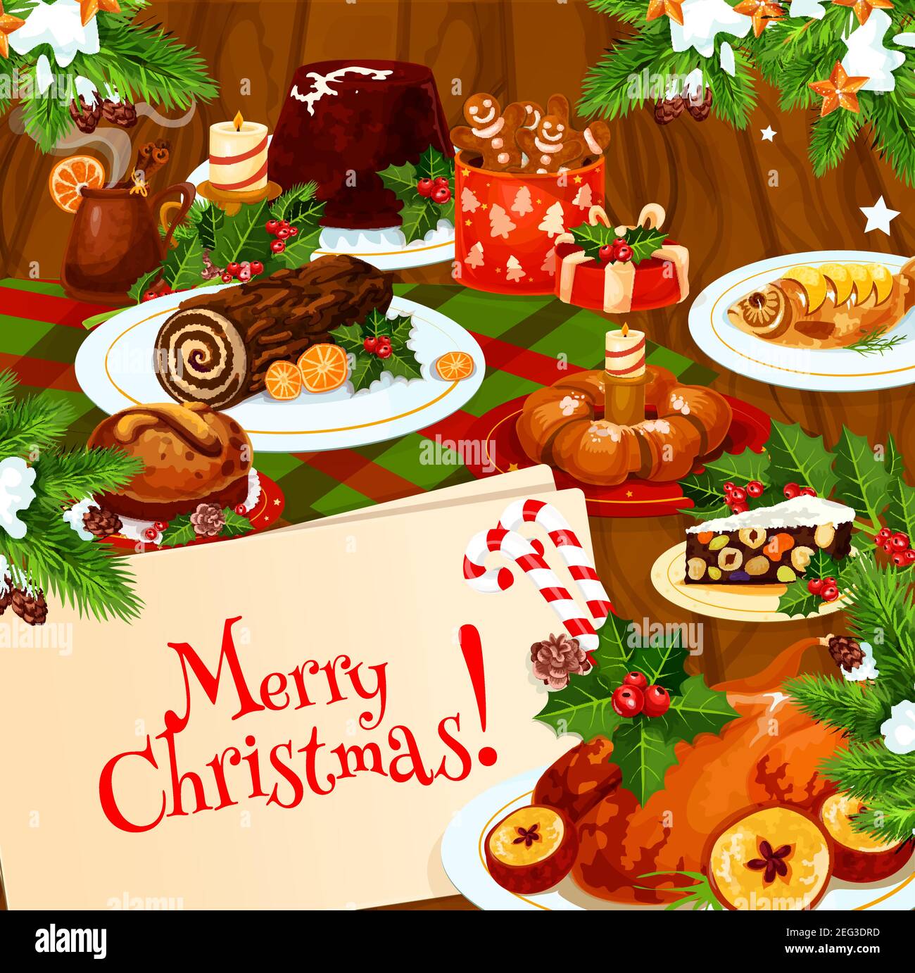 Christmas pie wine Stock Vector Images - Alamy