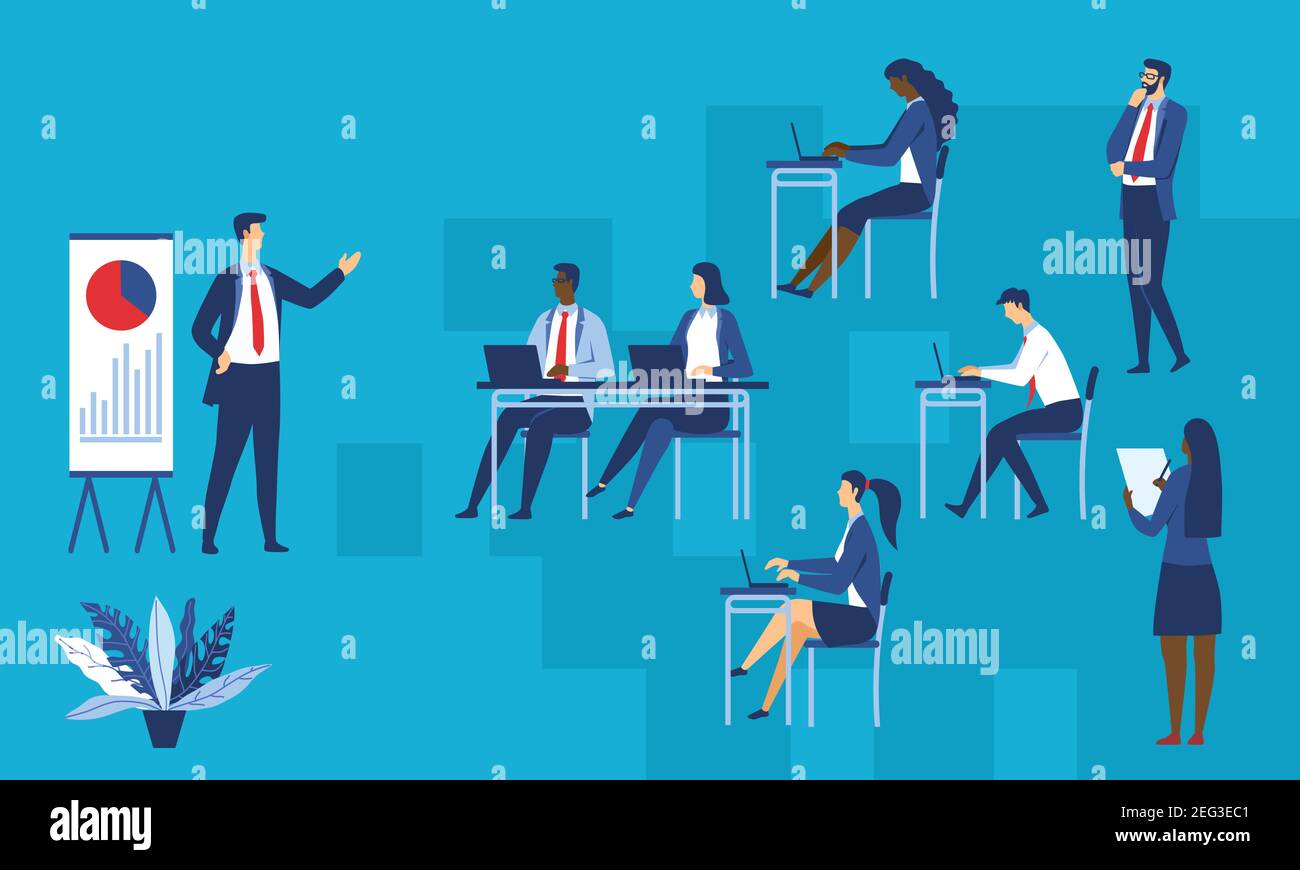The concept of business education, trainings Stock Vector Image & Art ...