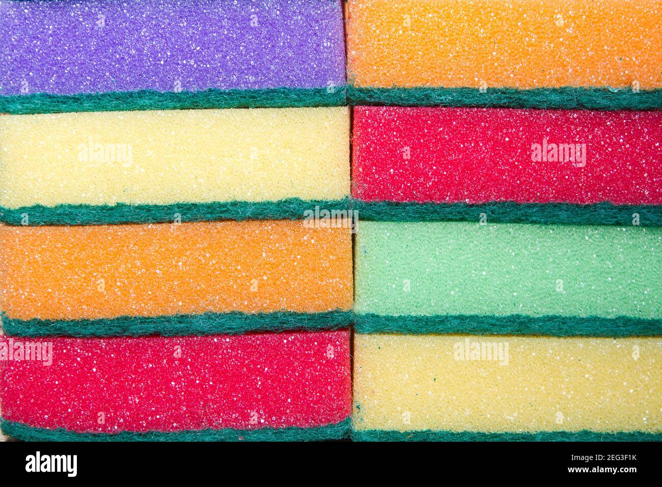 colorful sponge with red yelloy, green and orange color Stock Photo - Alamy