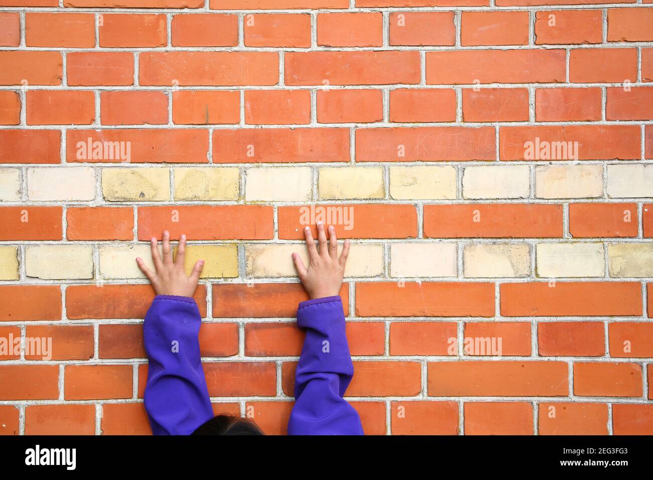 Red brick Wall detail in denmark scandinavia Stock Photo - Alamy