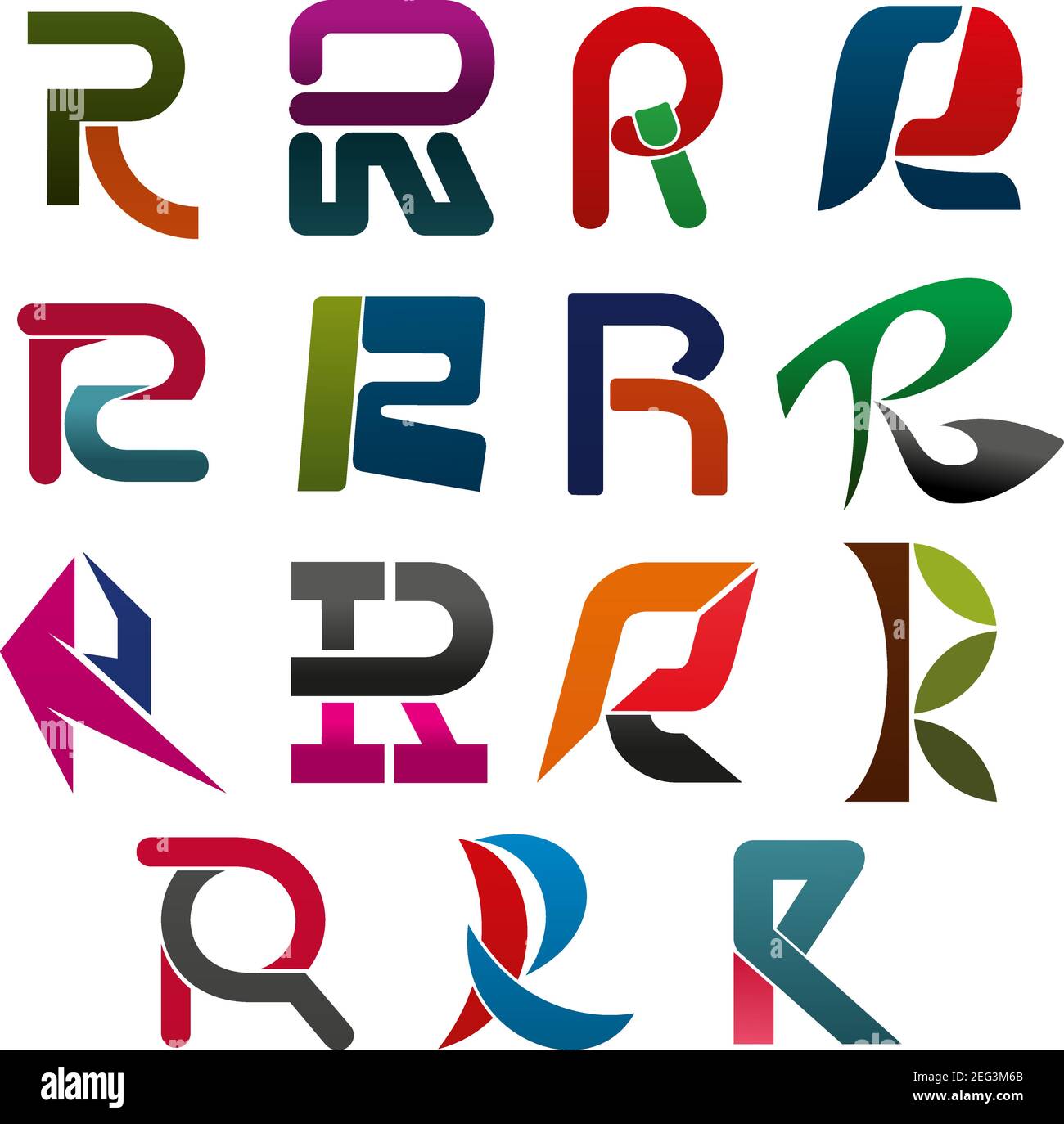 Curved r Stock Vector Images - Alamy