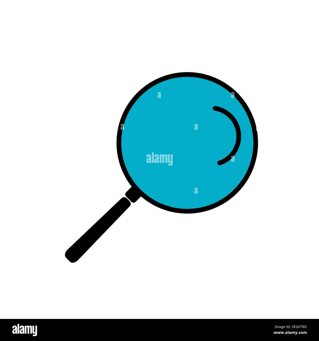 Simple Line Icon search sign. Vector Illustration Stock Vector Image ...