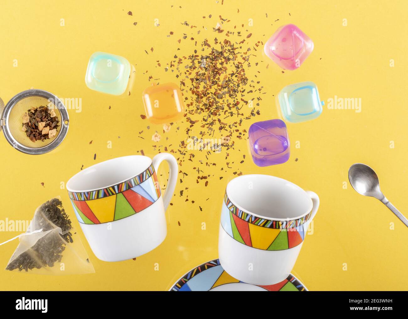 Tea bag floating hi-res stock photography and images - Alamy