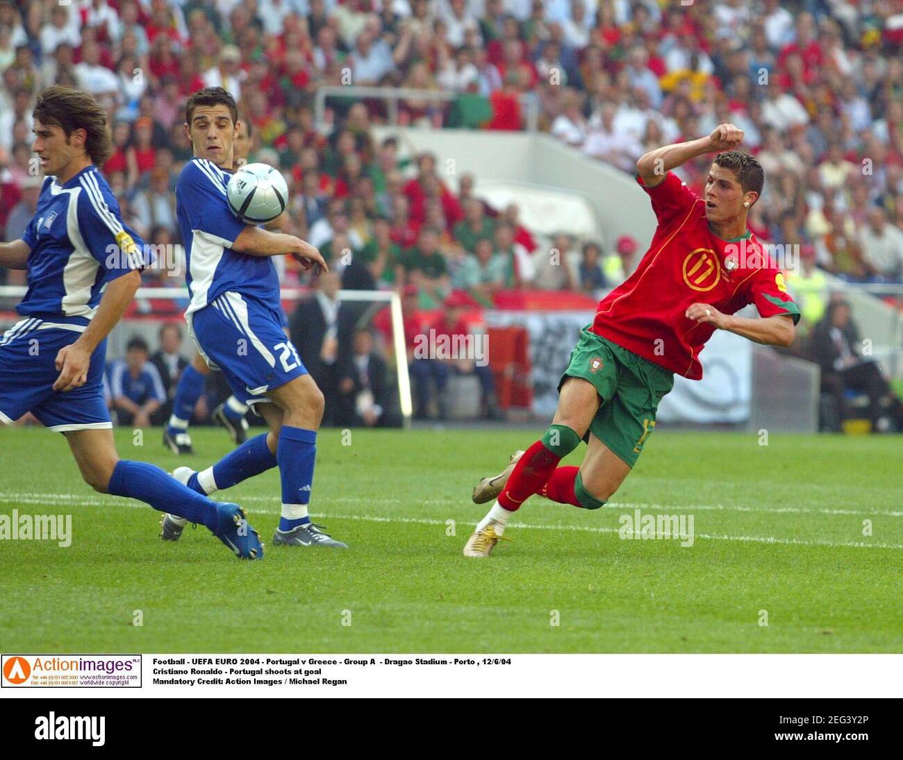 Cristiano ronaldo portugal 2004 greece hi-res stock photography and ...