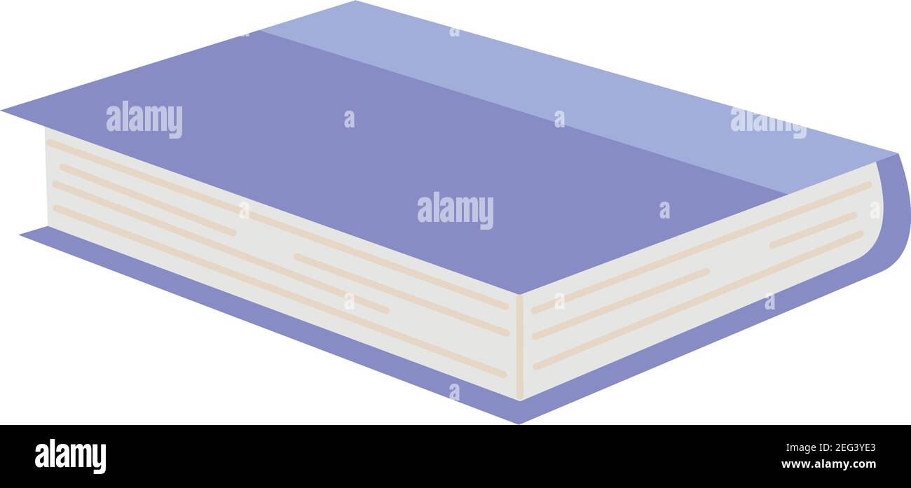 cartoon academic book over white background, colorful design, vector ...