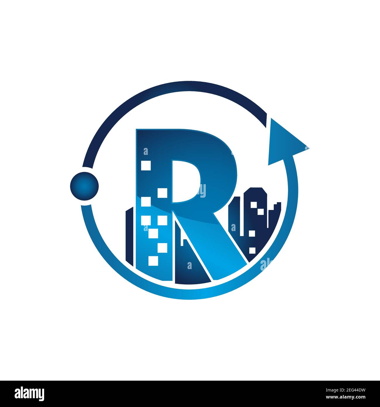 Unique R letter symbol for your best business. Vector illustration EPS ...