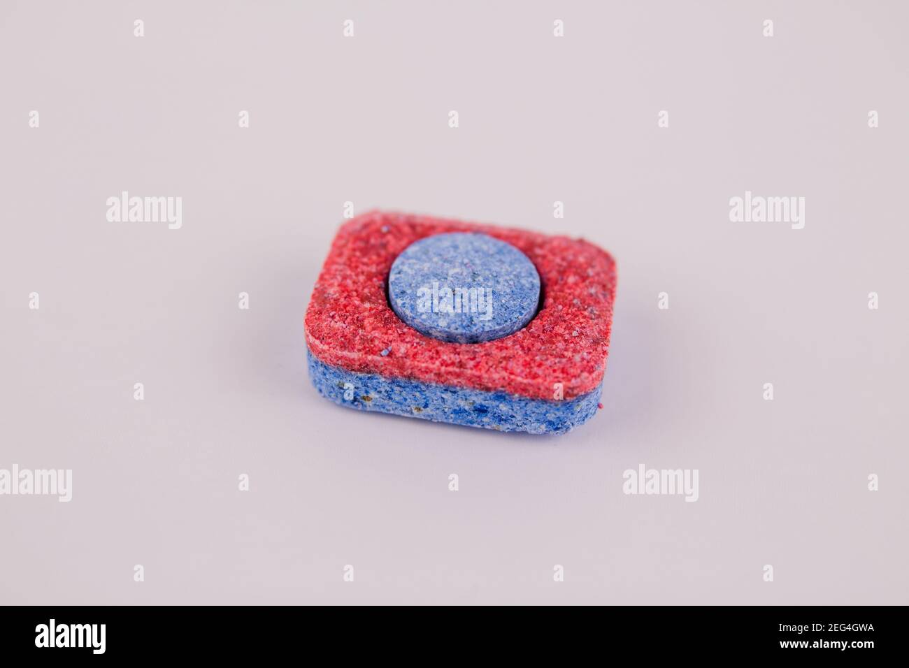 a dishwasher tablets on white background for washing dishes Stock Photo ...