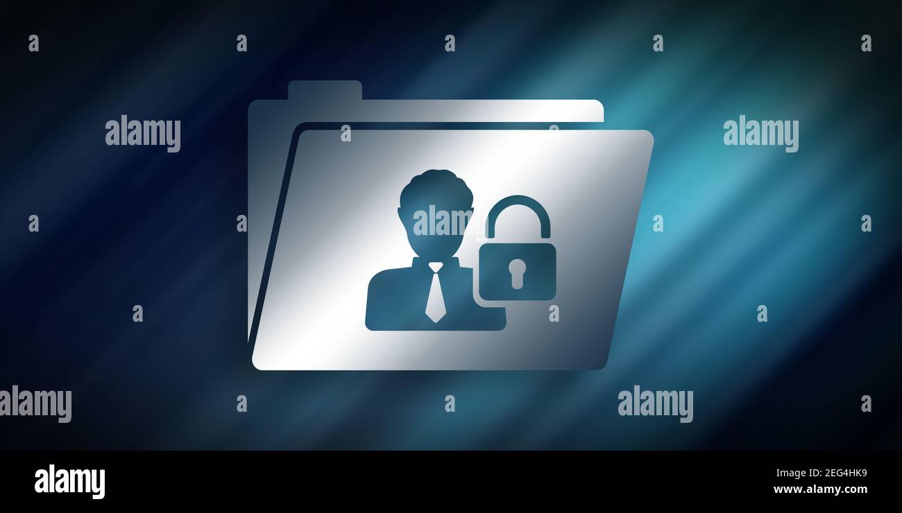 Illustration of a personal data security concept Stock Photo - Alamy